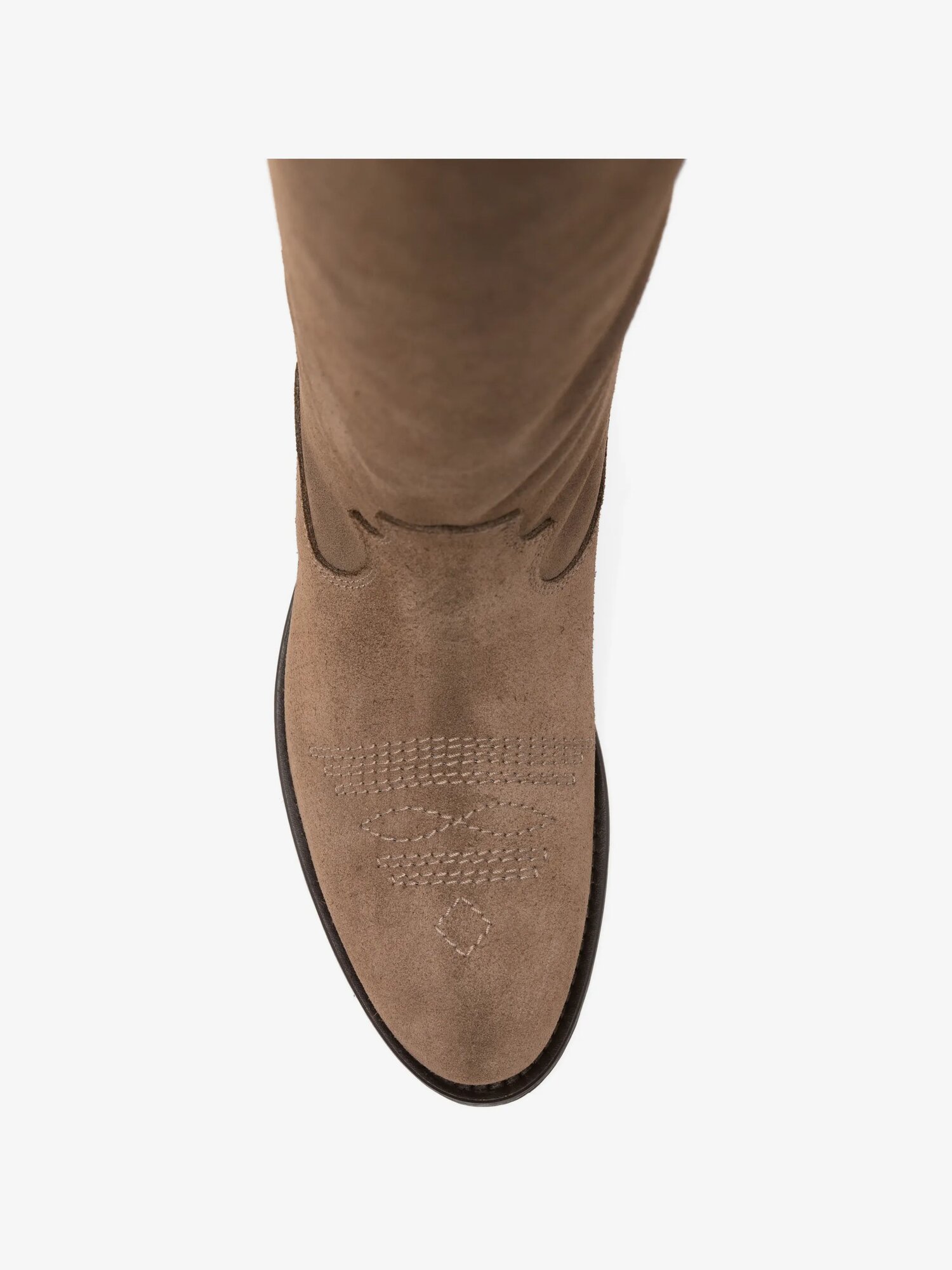 Ботинки Via Roma 15 Embroidered suede boots, размер 41, brown — фото 1