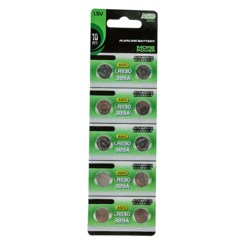 Батарейка AG10 LR1130, 10 капсул