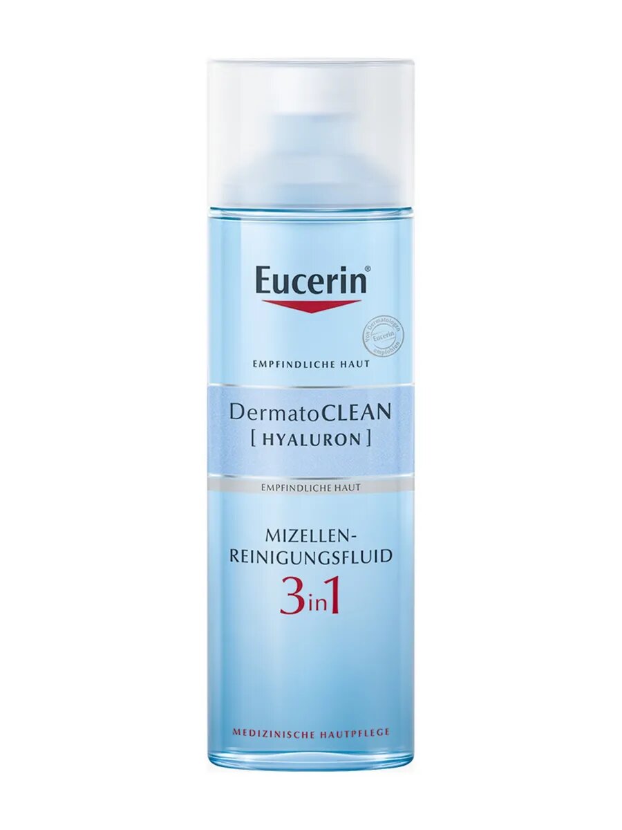 Eucerin DermatoClean [Hyaluron] Mizellen-Reinigungsfluid 3-in-1 Лосьон для лица 200 мл/гр