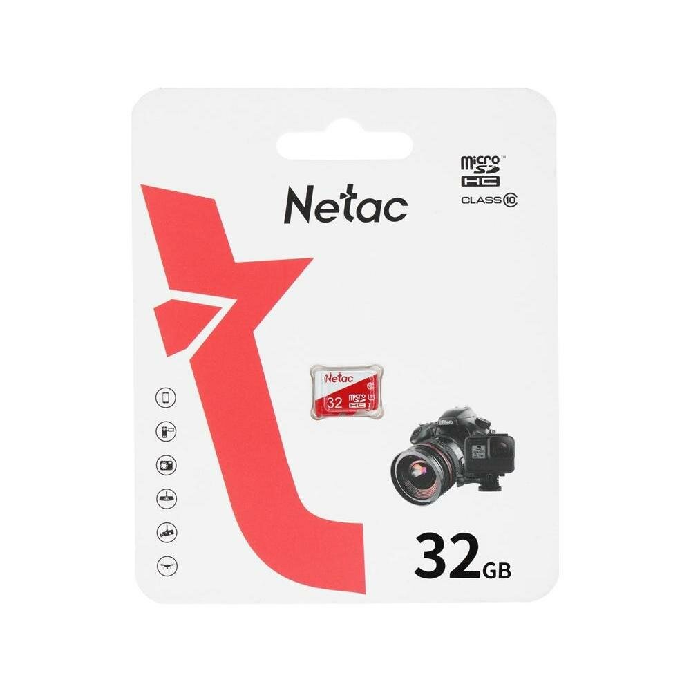 Карта памяти Micro SDHC 32GB Netac P500 ECO NT02P500ECO-032G-S без SD адаптера