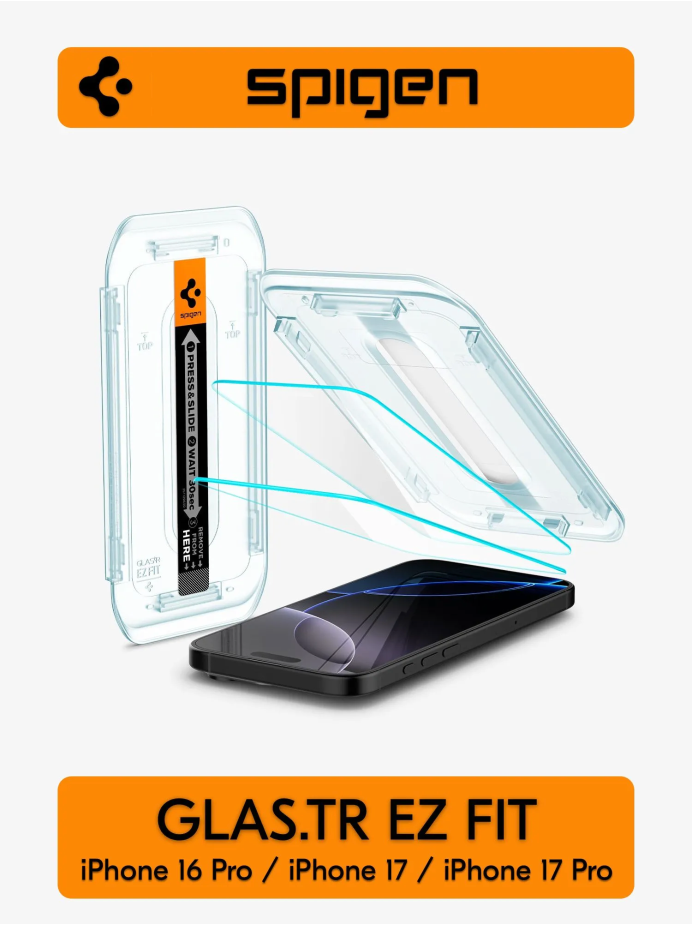 Защитное стекло SPIGEN для iPhone 17 /16 Pro/ 17 Pro ( 2 шт.) AGL07928
