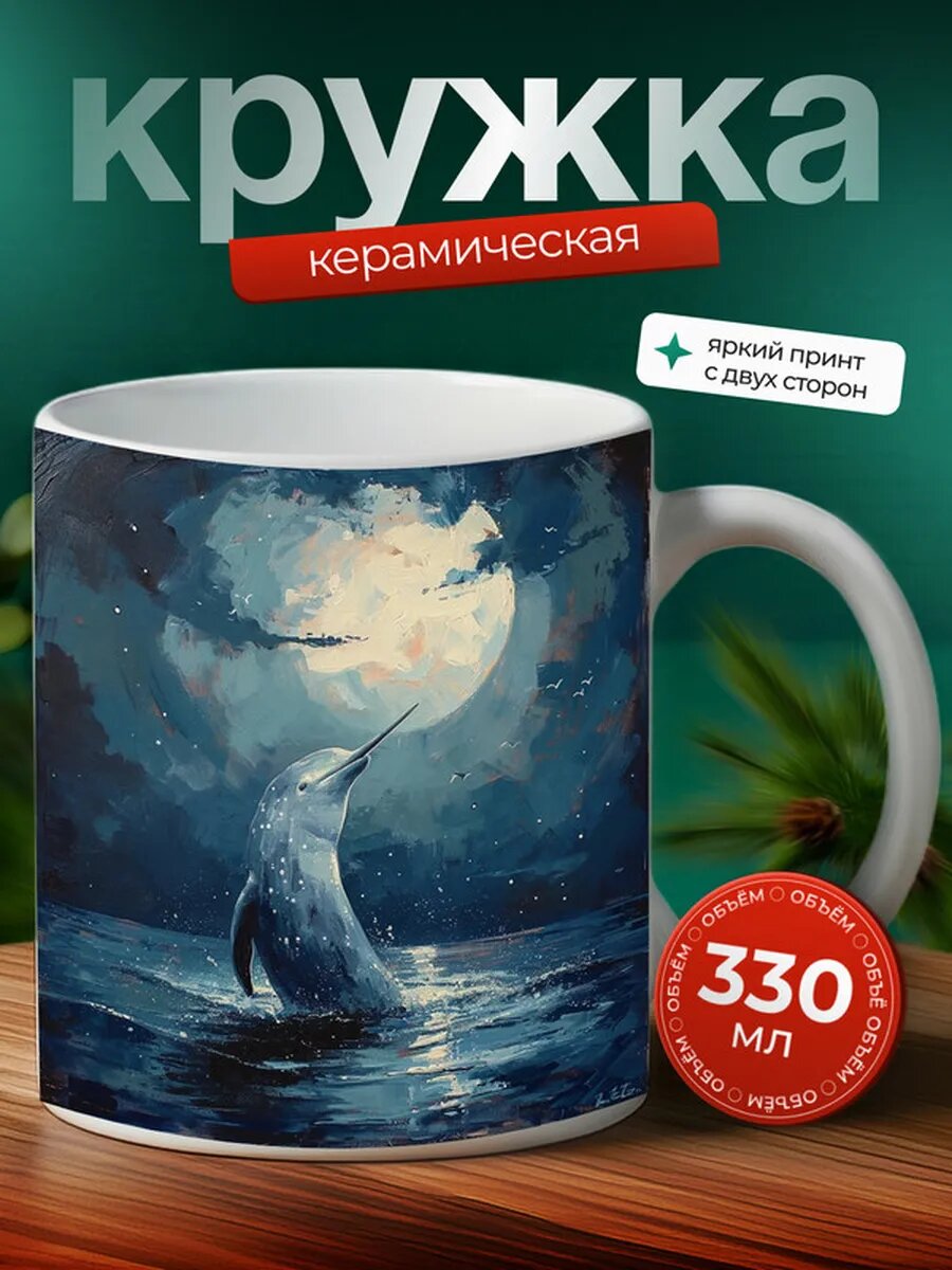 Кружка Нарвал животное 14,