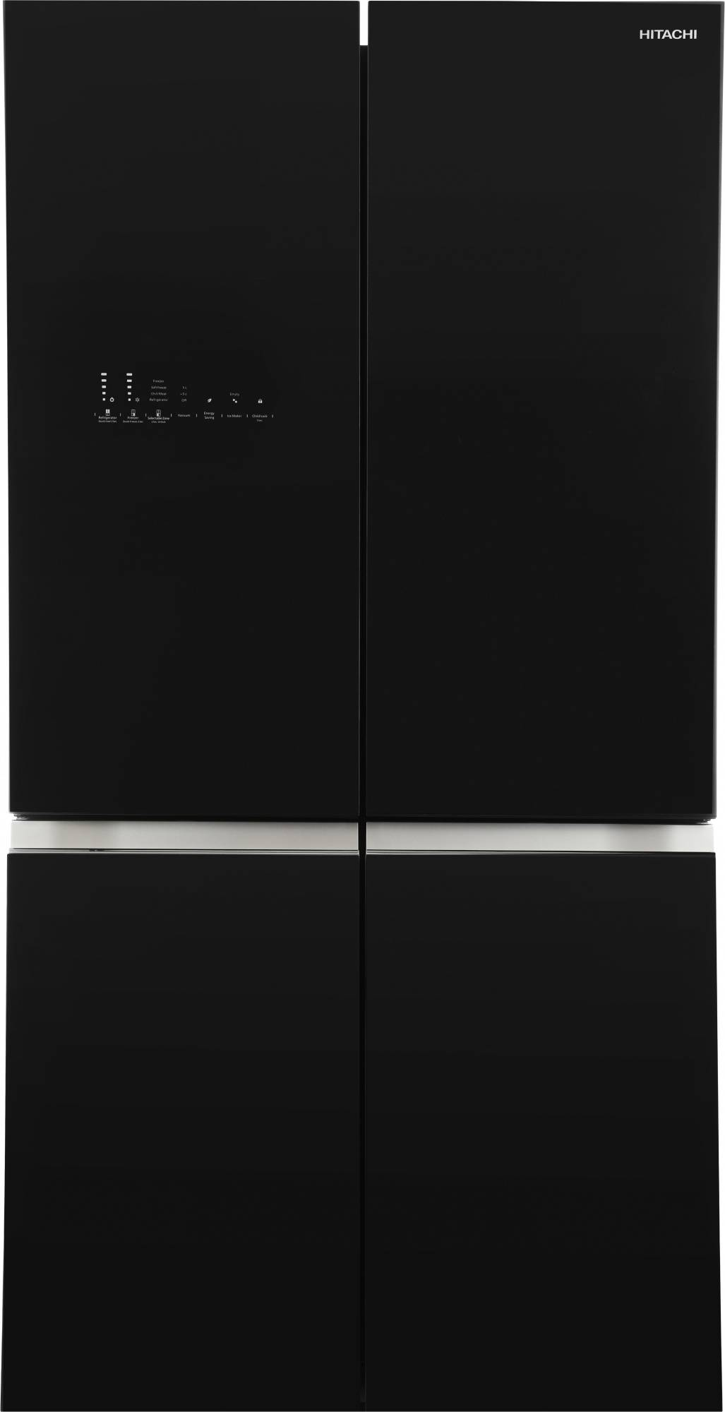 Холодильник Hitachi R-WB720VUC0 GBK черное стекло