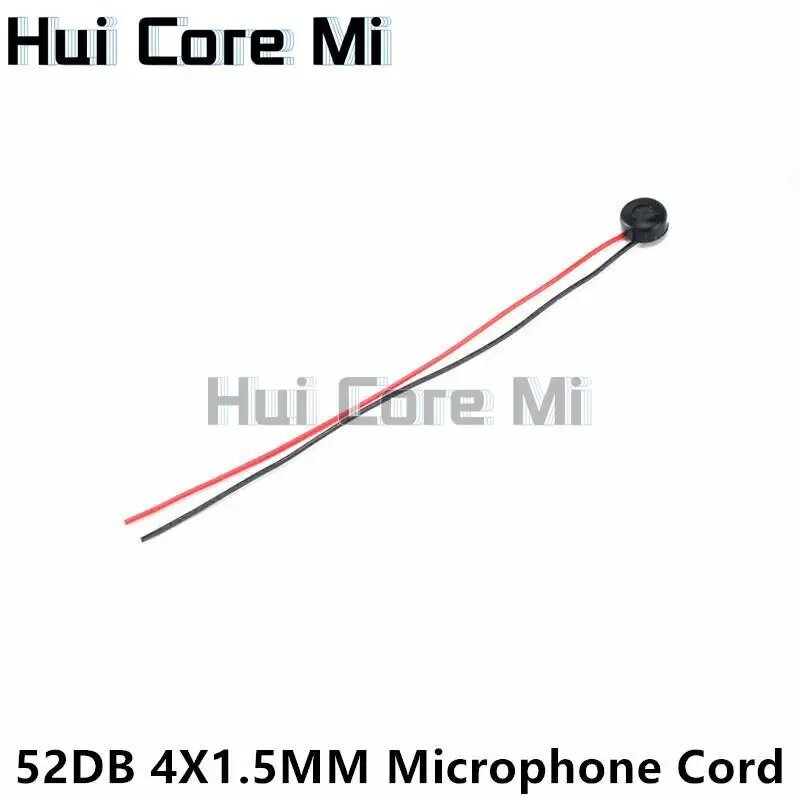 Электретные микрофоны 10 шт. 4X1.5mm With Cord