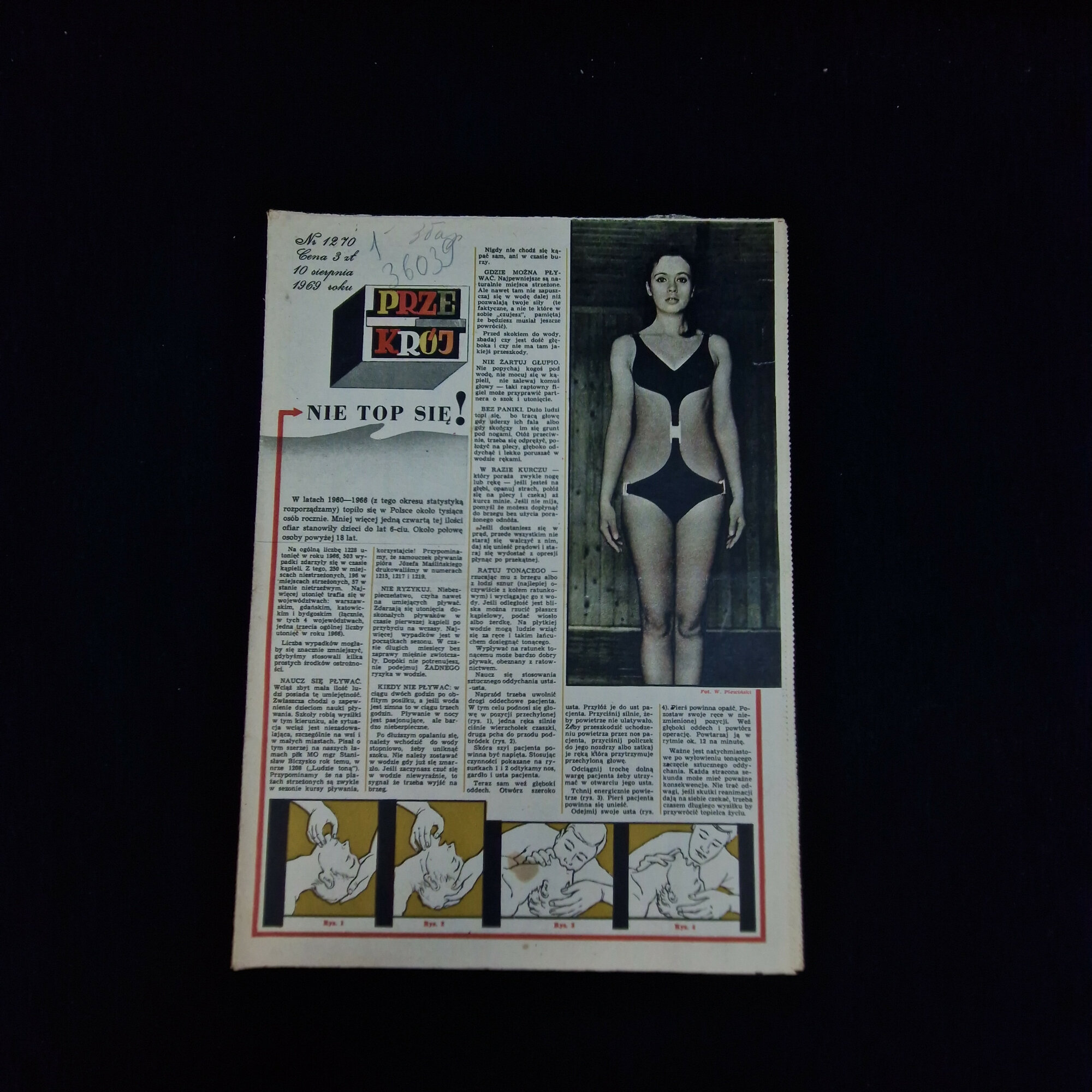 Журнал винтажный, СССР. Польское иллюстрированное издание Przekroj, номер за 1969 год