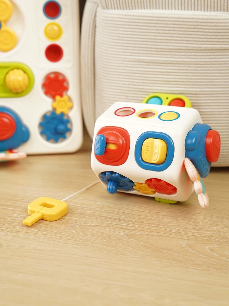 Монтессори Бизи Болл Игрушка для младенцев 1-3 лет, Образовательный игровой набор без музыки, Развивающая игра для