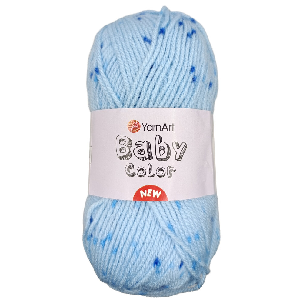 Пряжа для вязания YarnArt Baby color 207 голубой 50 гр/150 м 100% акрил