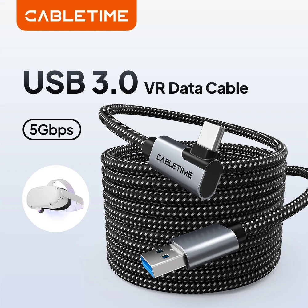 Кабель VR USB3.0 CABLETIME для Oculus Quest 2 5M VR Cable — фото 1