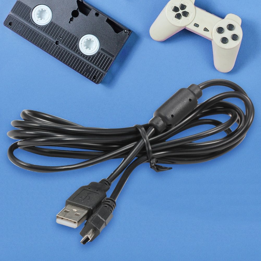 USB-кабель для зарядки PS3-геймпада с магнитным кольцом, 1,8 м шнур для игрового контроллера приставки зарядный шнур для геймпада