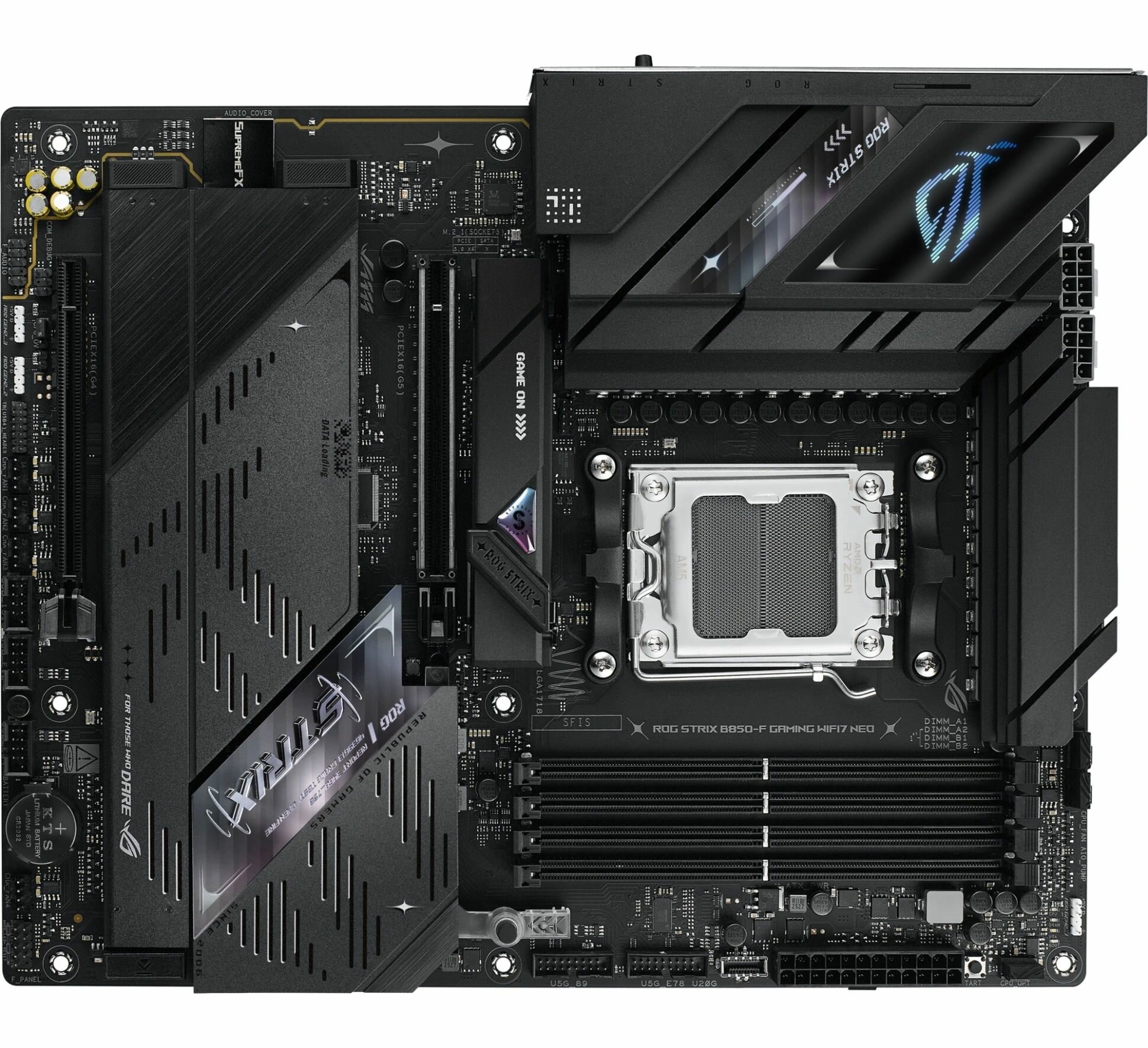 Материнская плата Asus ROG Strix B850-F Gaming WIFI7 NEO Socket AM5 AMD B850 4xDDR5 ATX AC`97 8ch(7.1) 5Gigabit RAID+HDMI