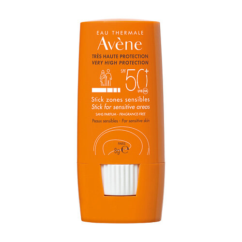 AVENE Стик для защиты от солнца чувствительных зон SPF 50+ Eau Thermale, 7 г