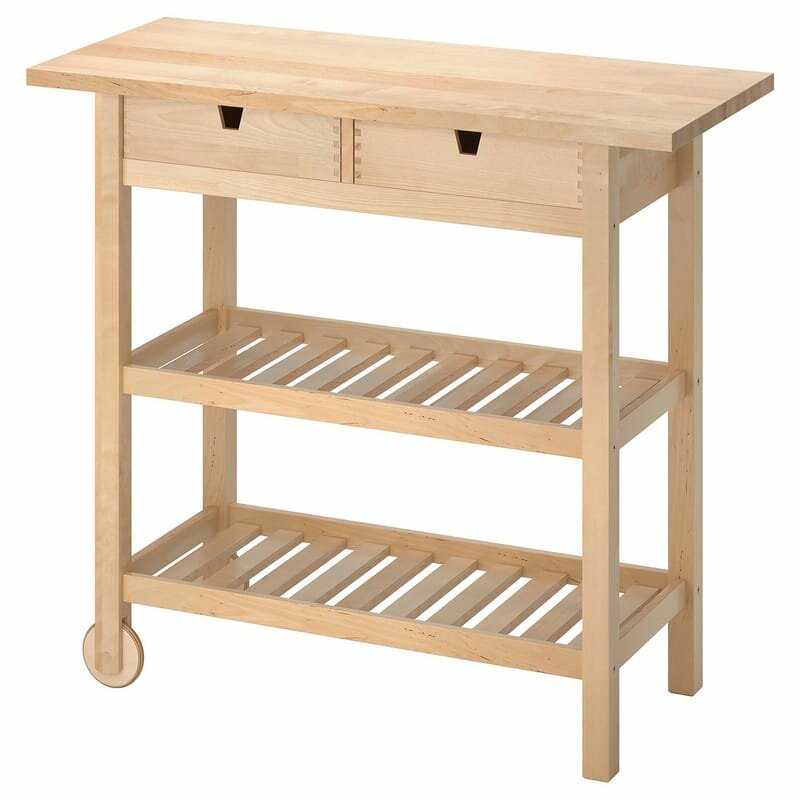 Этажерка IKEA F RH JA, светло-коричневый, 100x43 см 800.359.20