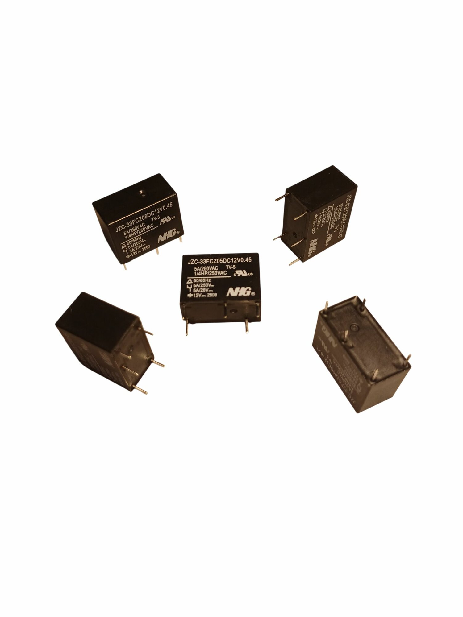 Электромагнитное реле JZC-33FCZ5DC12V0.45 - 5 штук