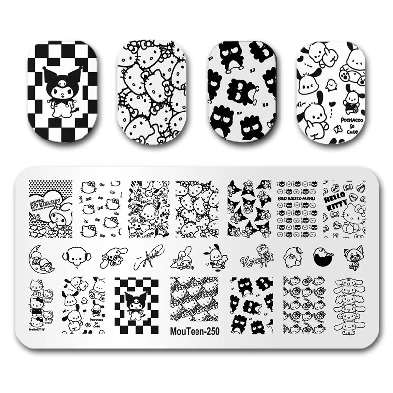 Штамп для ногтей MouTeen248 Halloween Hello Kitty MouTeen250