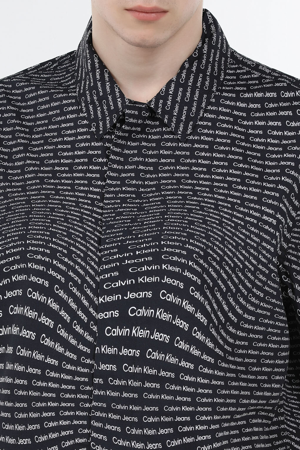 Рубашка Calvin Klein Jeans, размер 48, черный — фото 1