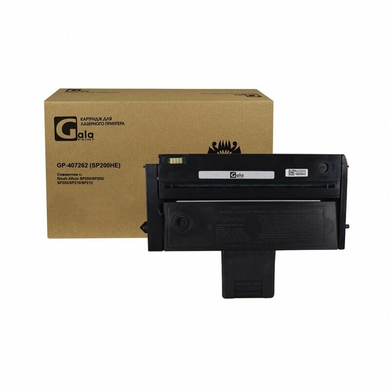 Картридж 407262 (SP200HE) для Ricoh SP-212, SP-210, SP-202sn, SP-200s, SP-200n 2600 стр. GalaPrint