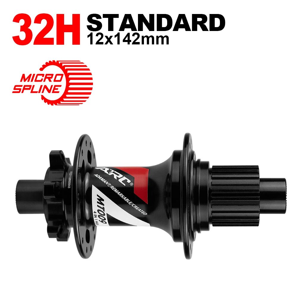 ARC MT009 Втулка для горного велосипеда 15x110/100 12x148/142 Красный, Standard-R-MS-32H