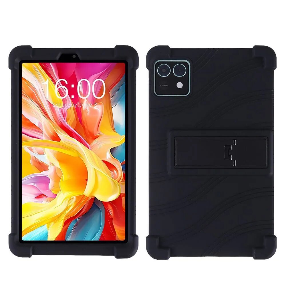 Чехол на планшет Teclast T50 mini 8.7", экологичный силикон, подставка + разные цвета