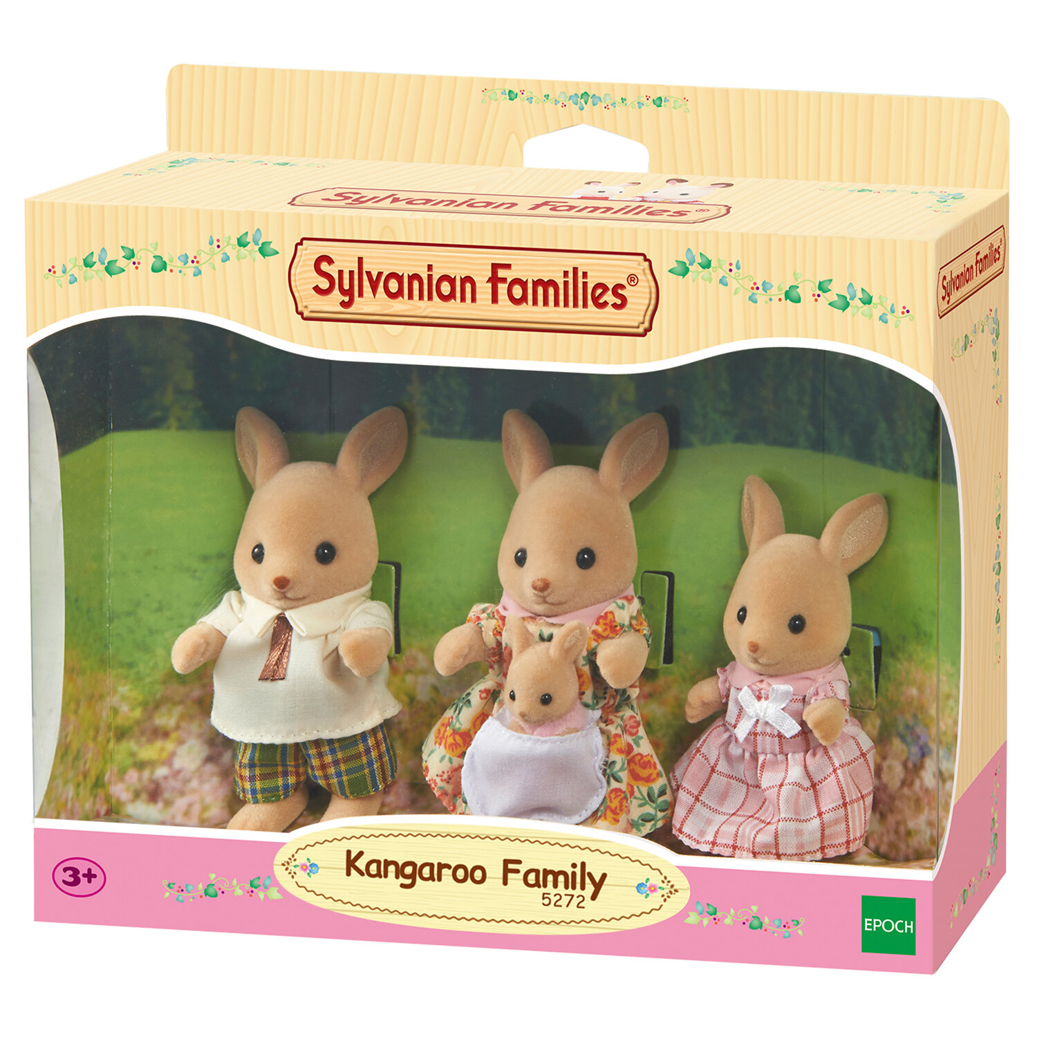 Набор Sylvanian Families 5272 Семья кенгуру, 4 фигурки, для детей от 3 лет