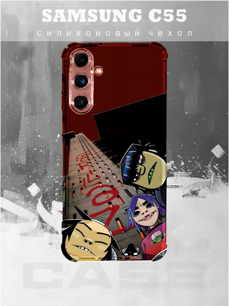 Чехол на SAMSUNG C55 с принтом Gorillaz