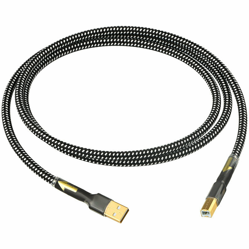 HiFi 99,9999% OCC+посеребренный 24K10u позолоченный штекер USB2.0 разъем аудио кабель ЦАП ПК аудио кабель для передачи данных