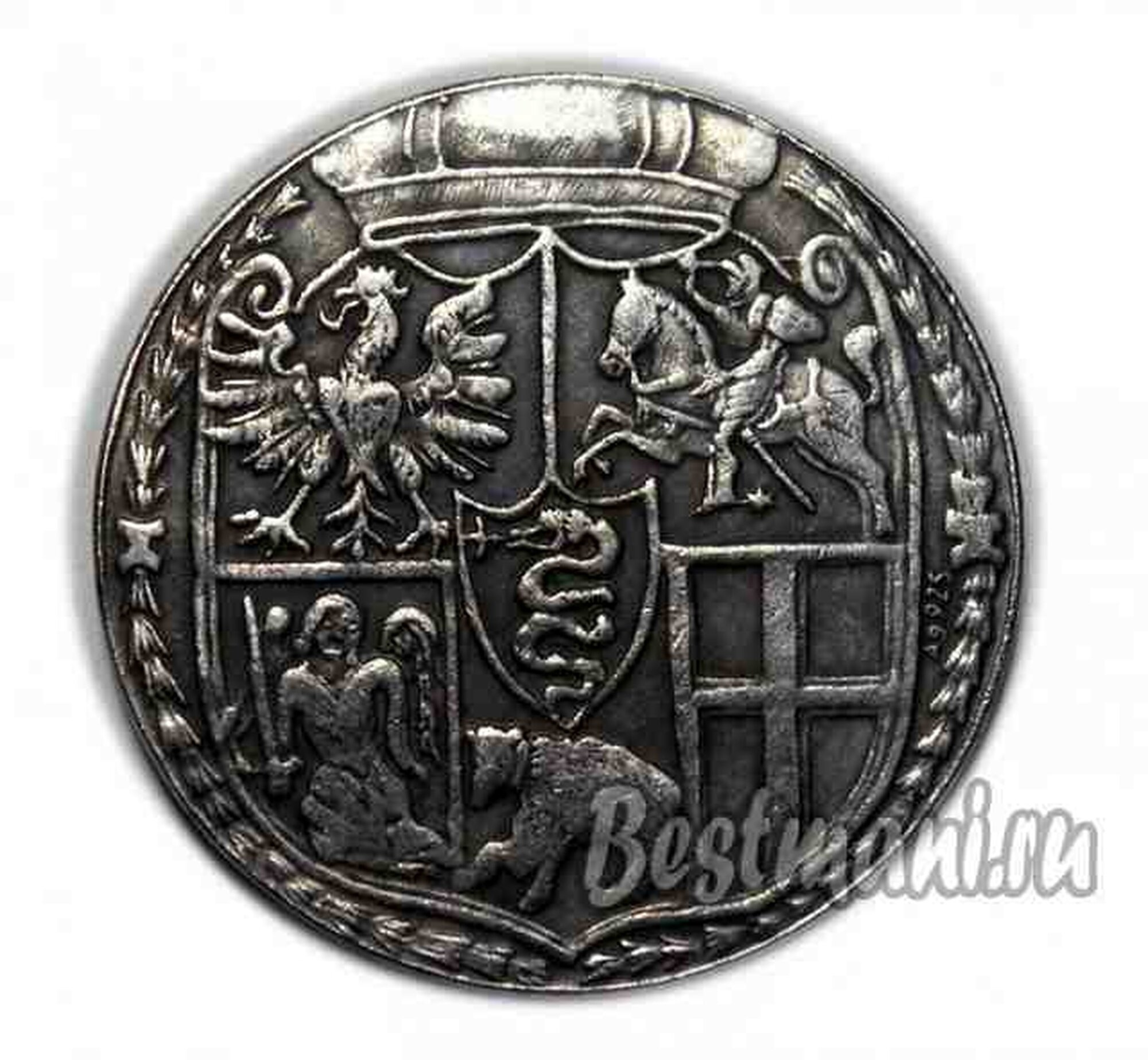 Литовский талер 1564 года полукопек в Тыковцине копия монеты