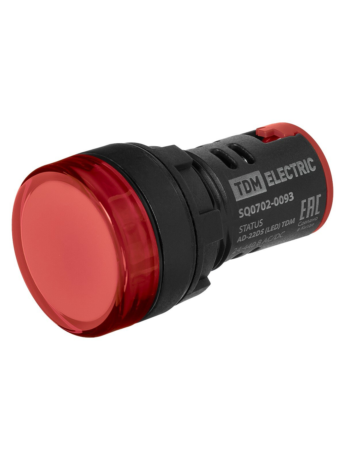 TDM ELECTRIC STATUS Лампа сигнальная AD-22DS, LED, d22 мм, 24-440 В AC/DC, красный (упак. 10 шт.) IP65 SQ0702-0093