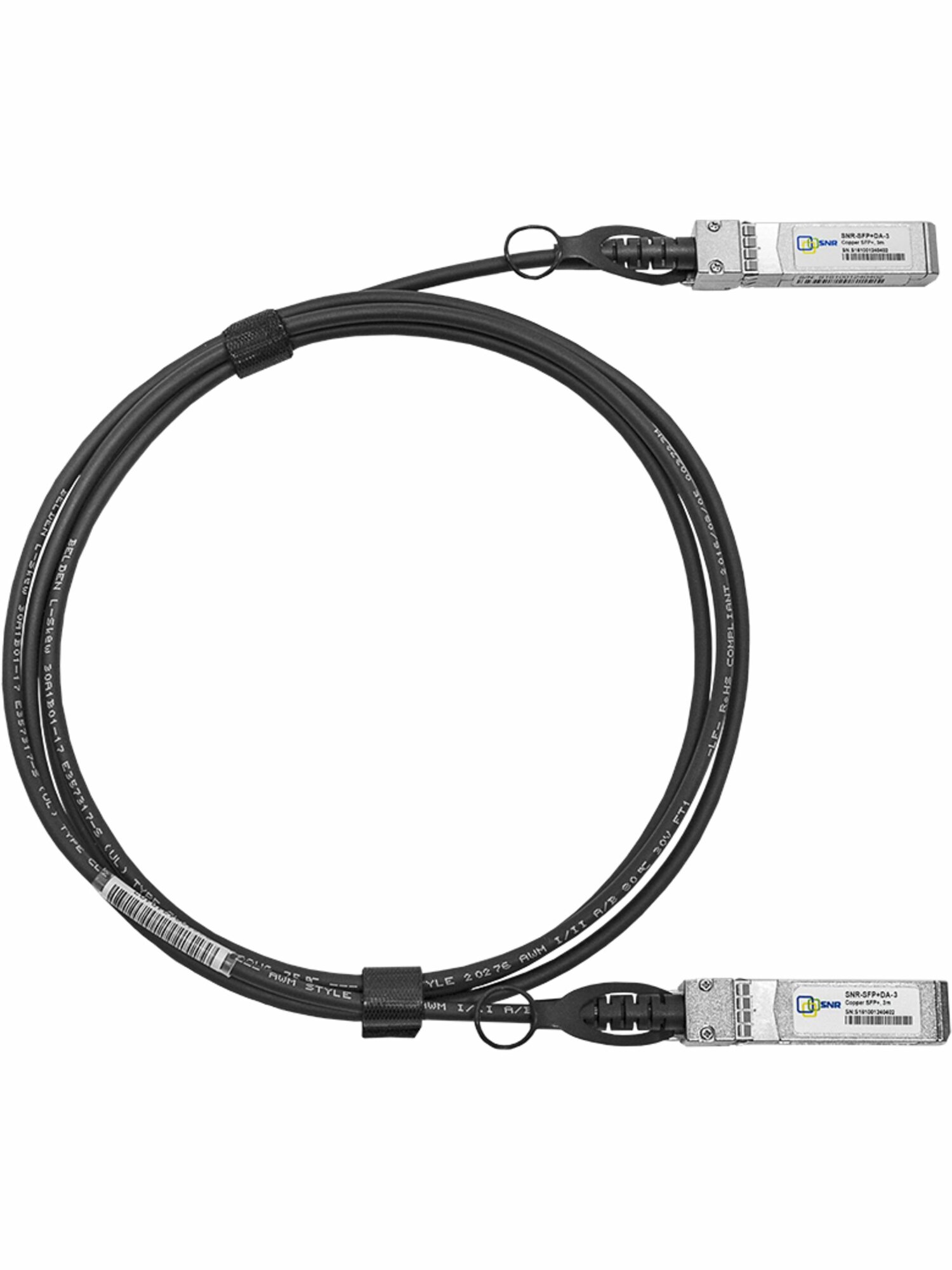 Кабель Модуль SFP+ Direct Attached Cable (DAC), дальность до 3м Модуль SFP+ Direct Attached Cable (DAC), дальность до 3м