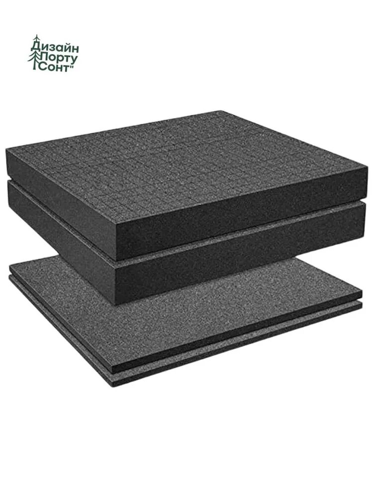 Сетка из пенопласта Cube-Foam, 2 шт. 400x300x50 мм/2 400x300x10 мм, ящик для инструментов, чехол для камеры, пенопласт, вставка,