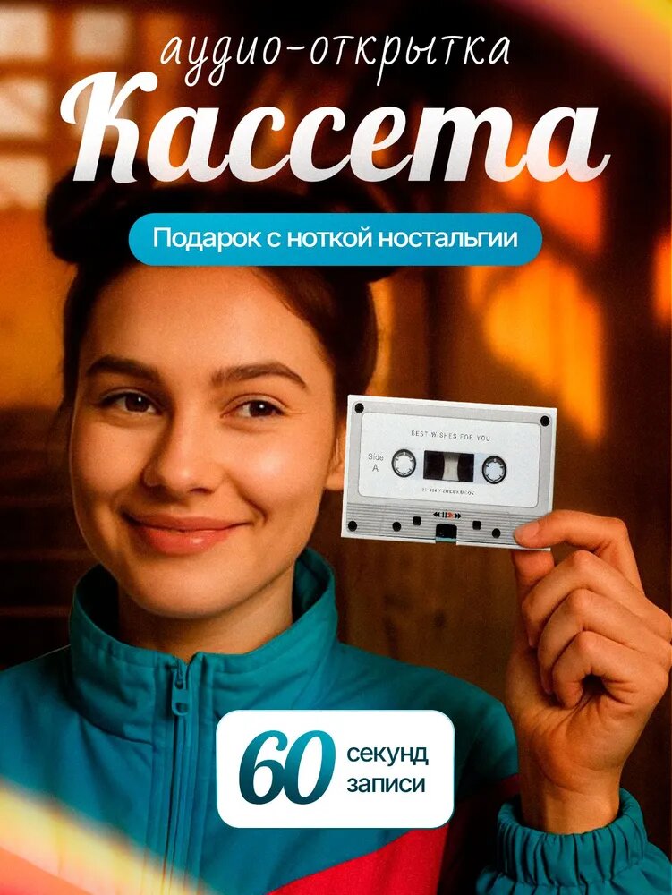 Кассета аудио открытка
