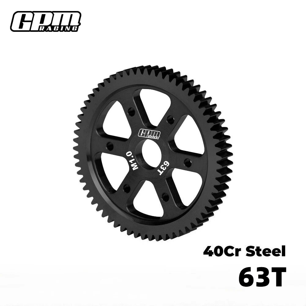 Шестерня GPM 63T из среднеуглеродистой стали для CROSSRC 1/6 EMO XXL