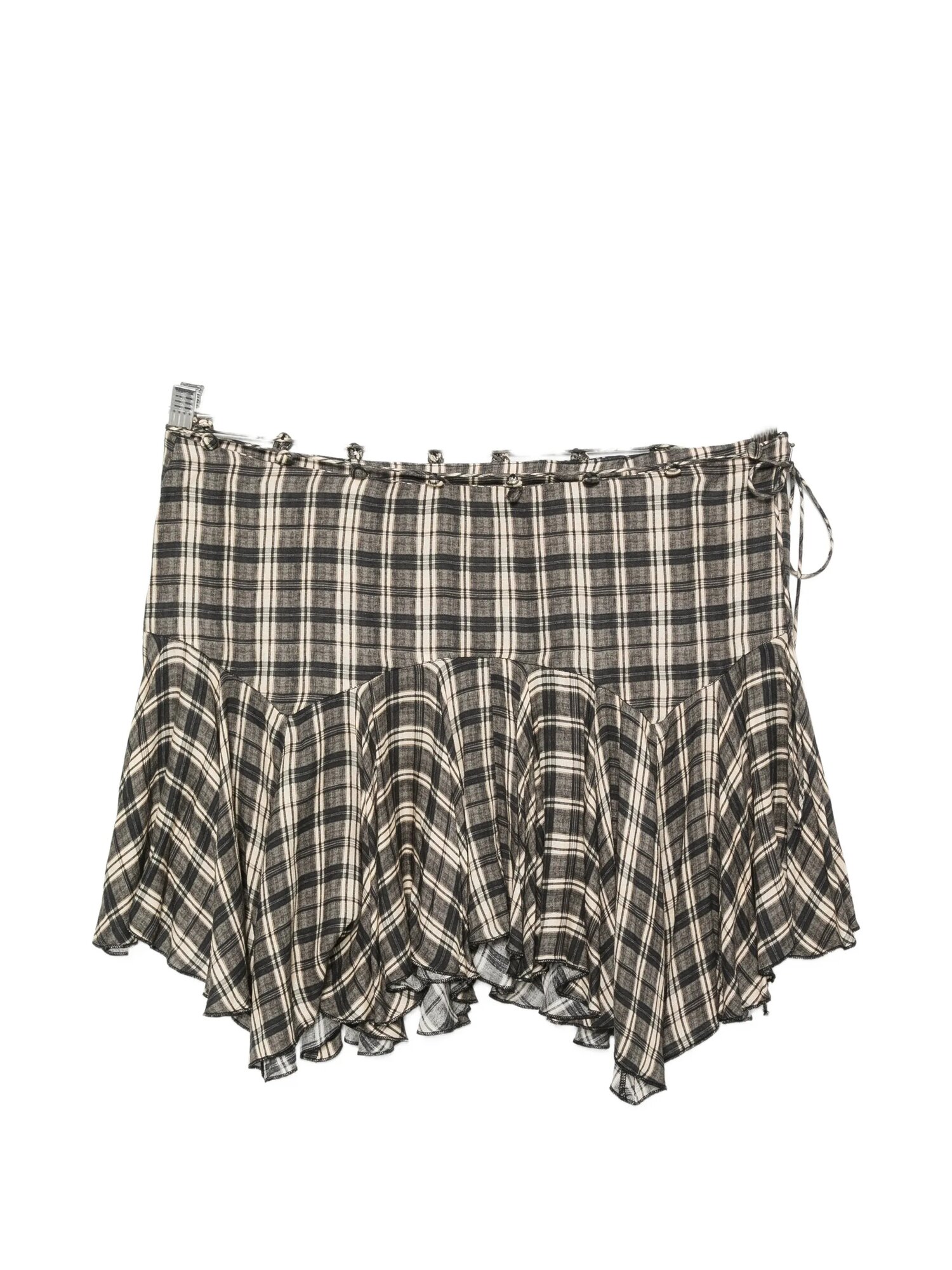 Юбка Check ruffled mini skirt
