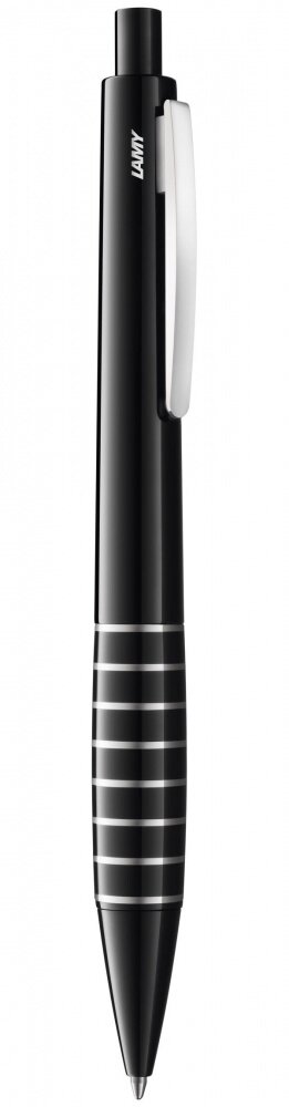 Ручка шариковая Lamy 298 Accent 4001045, лак/кольца, черная, M16