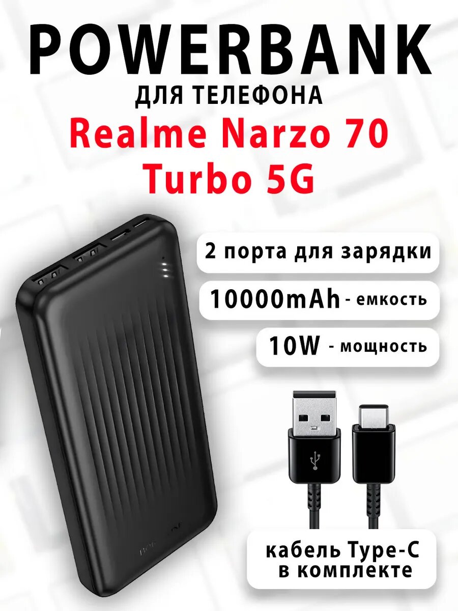 Повербанк для телефона Realme Narzo 70 Turbo 5G