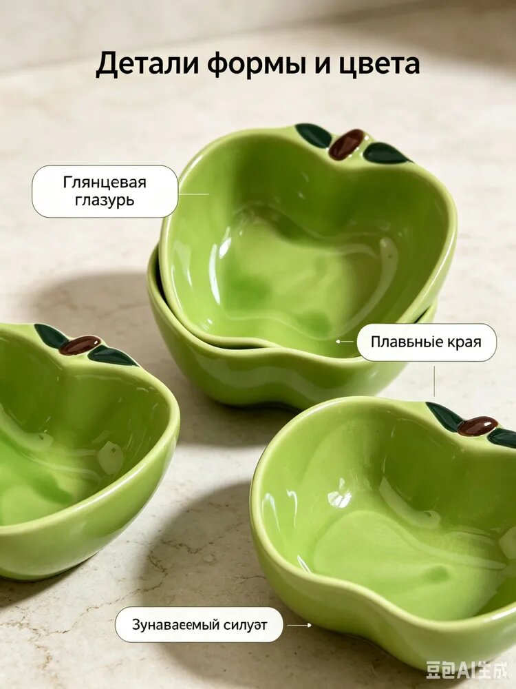 Салатник 1 шт зеленый