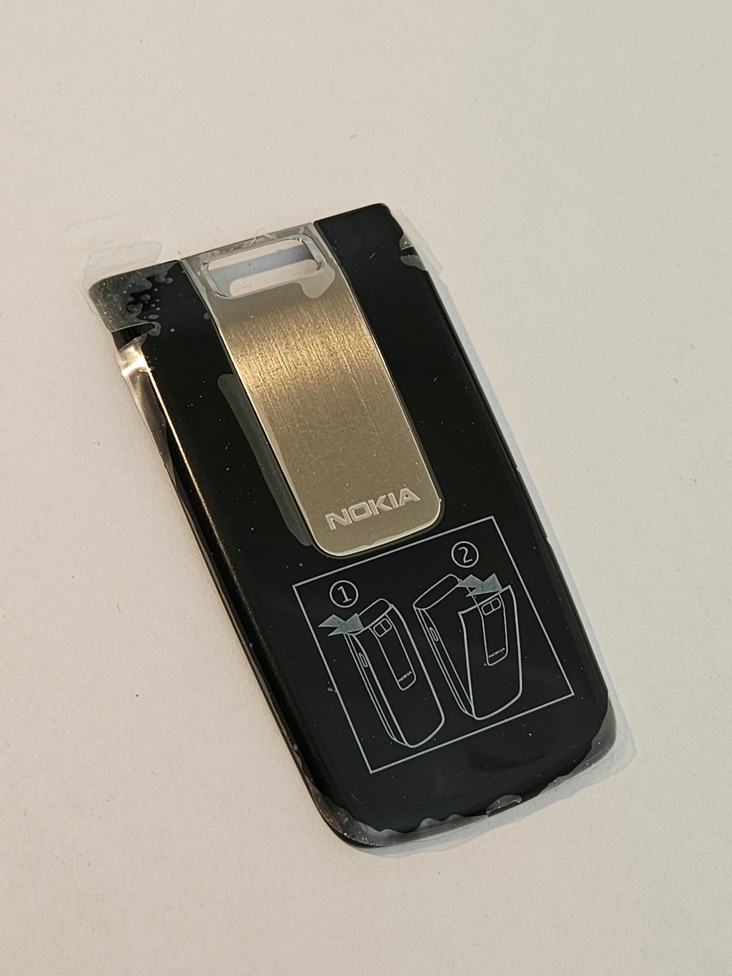 Крышка аккумулятора для Nokia 6600 fold (цвет - black ) оригинал, парт номер 0256321