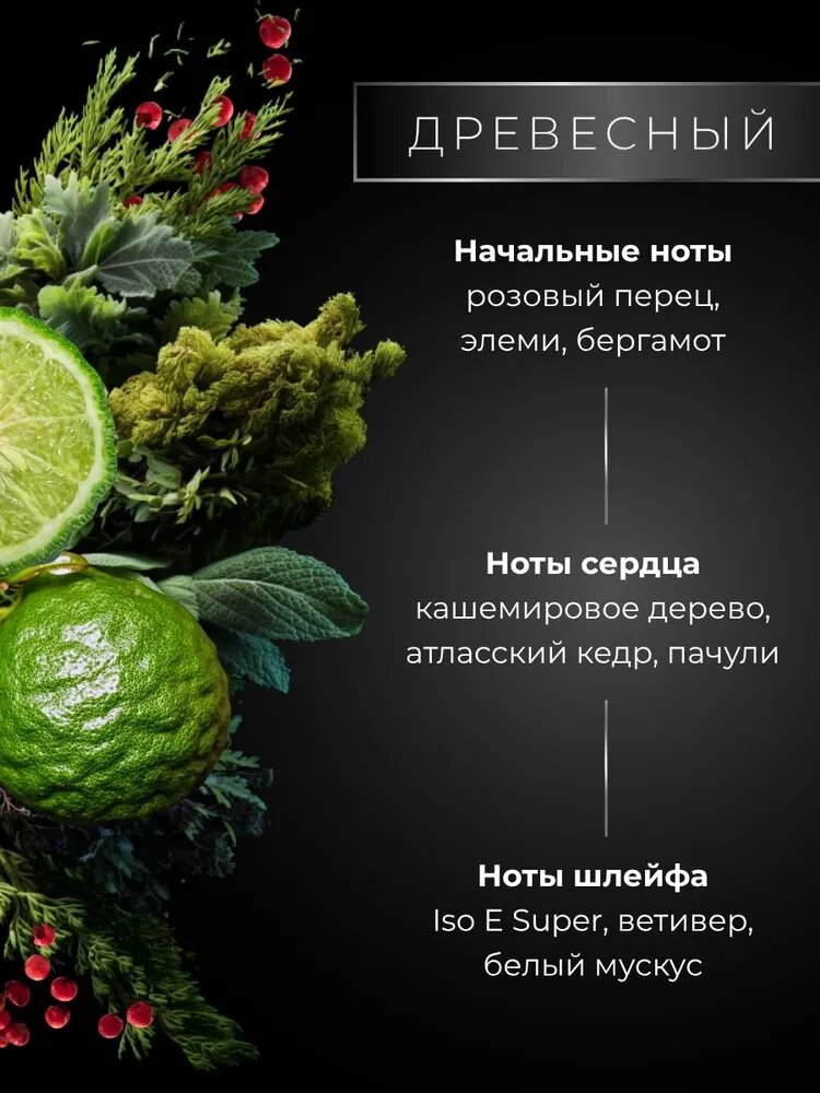Духи мужские стойкие GENTLEMAN 15 древесные 100 мл