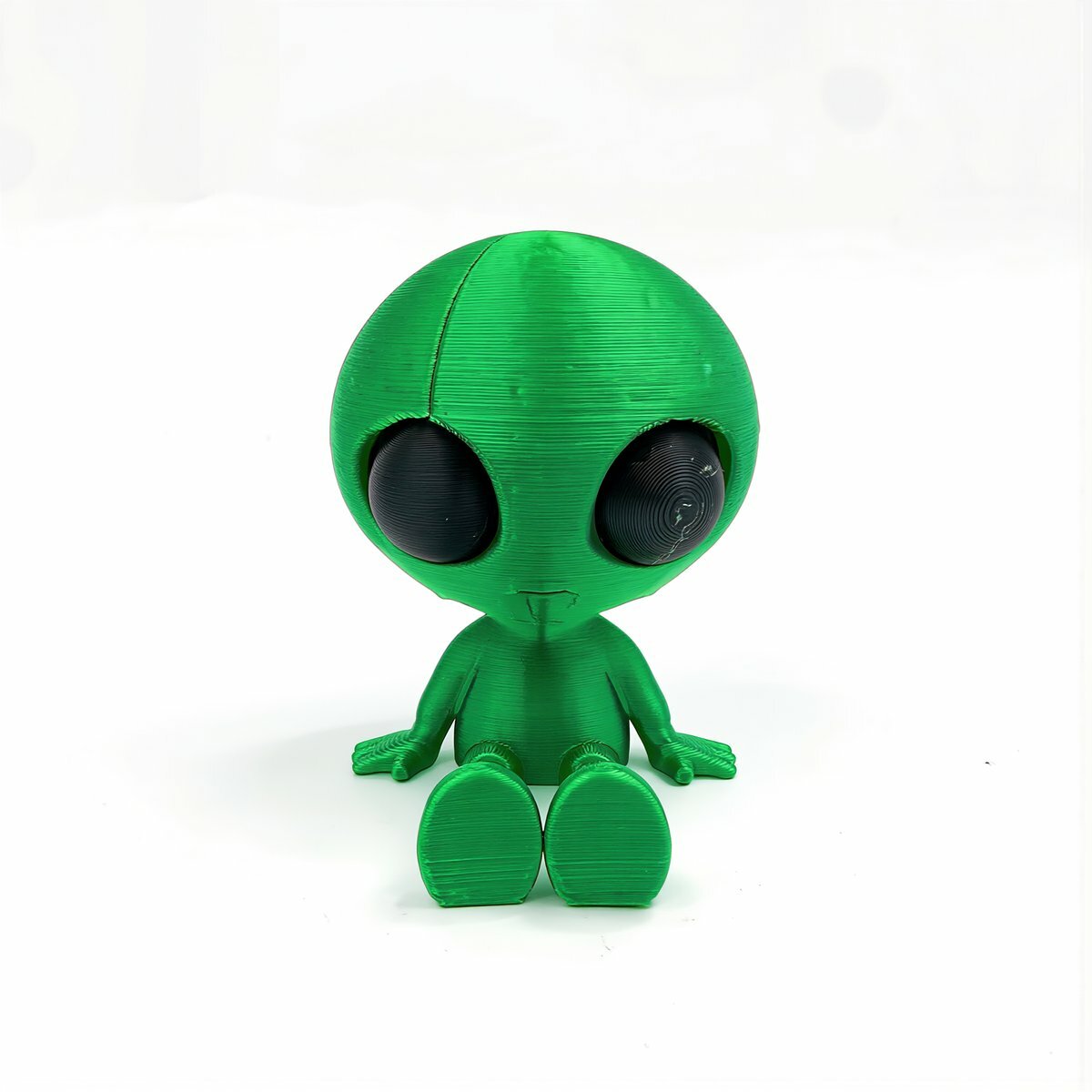 Декор для комнаты фигурка инопланетянин объемная 3D печать уникальный элемент для оформления помещения письменный стол полка кафе домашний интерьер стильный аксессуар, Инопланетянин [зеленый]