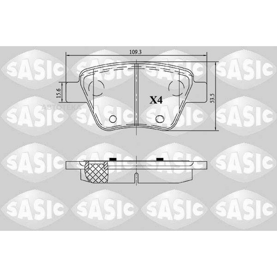 Колодки тормозные VAG A3/ALTEA/OCTAVIA/SUPERB/GOLF SASIC 6216187