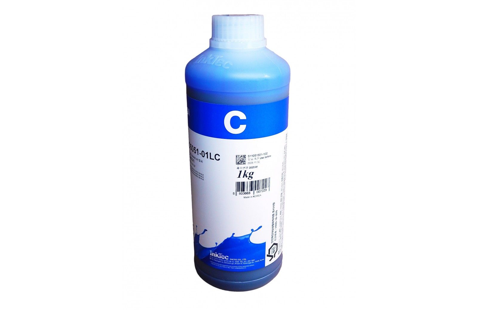 Чернила в канистре для Canon CLI-251C/451C/551C/651C/751C/851C, InkTec, C5051-01LC, cyan, 1 литр