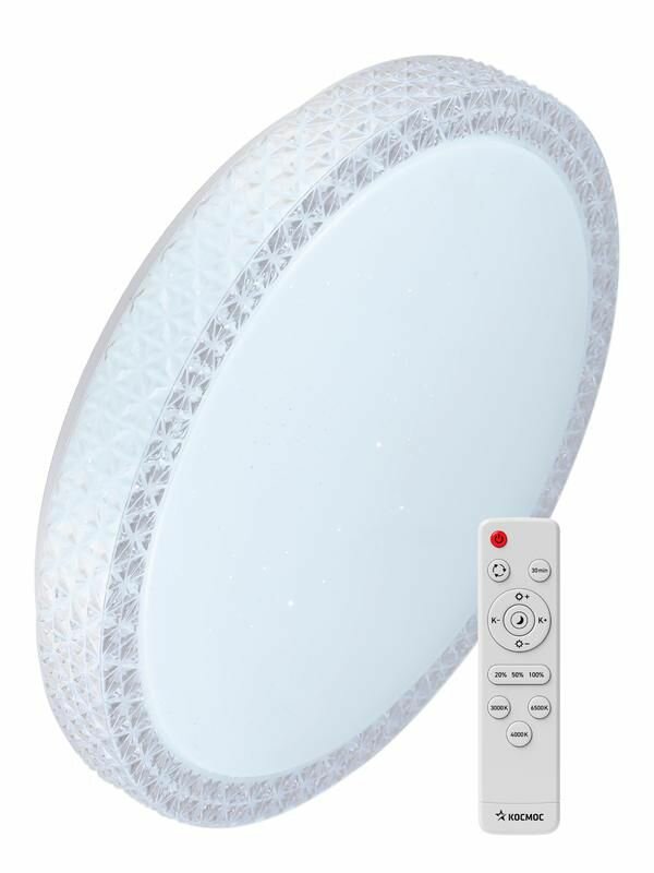 Светильник светодиодный PREMIUM SAPHIR 120Вт 230В 3000-6500К 9600лм IP40 495х115мм настенно-потолочный управляемый с пультом ДУ космос KSSaph120W