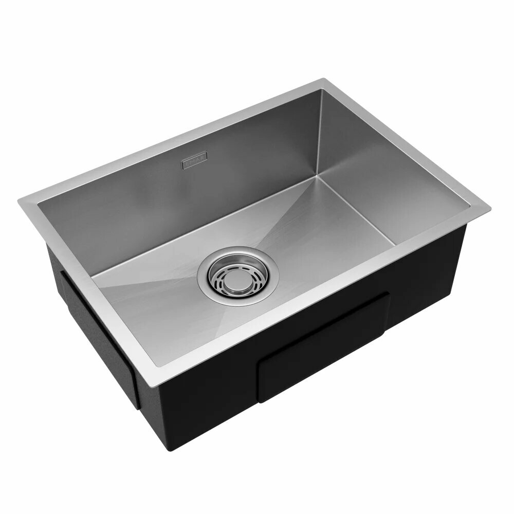 Мойка кухонная Emar PVD EMB-123 PVD металлическая, 54x42, прямоугольная, мойка для кухни, под столешницу, матовая