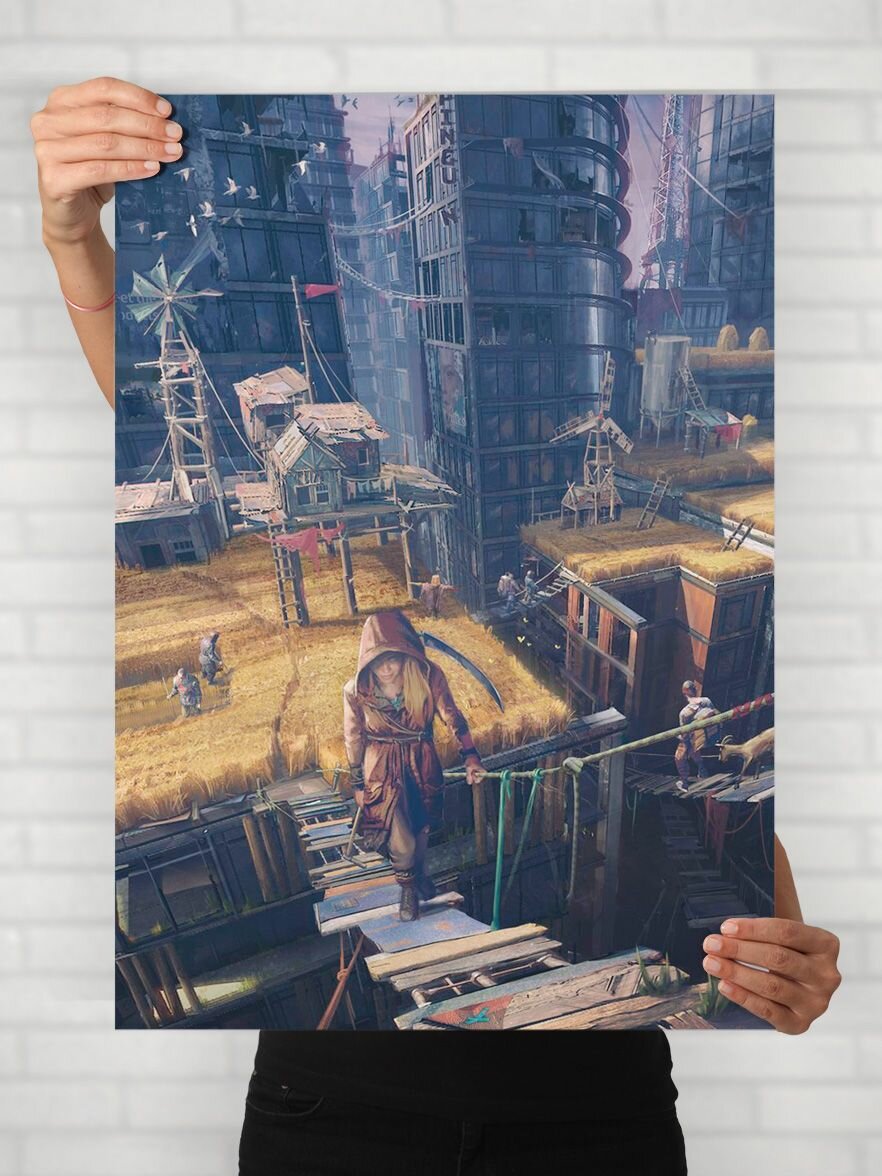 Плакат на стену для интерьера Дайн Лайт (Dying Light 20) - Постер по компьютерной игре формата A2 (42x61 см)