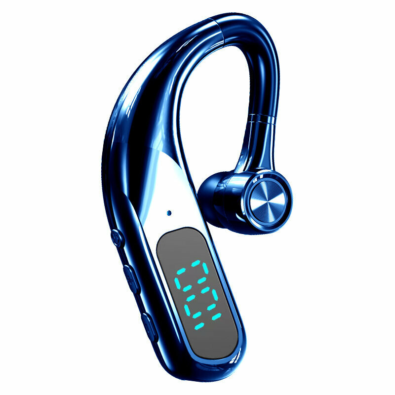 Однонаушниковая Bluetooth-гарнитура с дисплеем большой батареей стереозвуком поворотная для левого и правого уха
