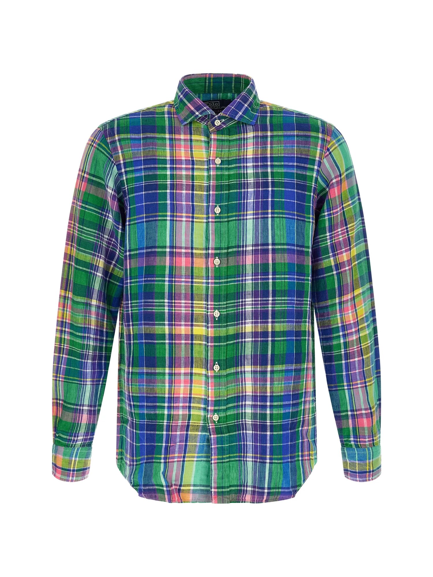 Рубашка Check linen shirt