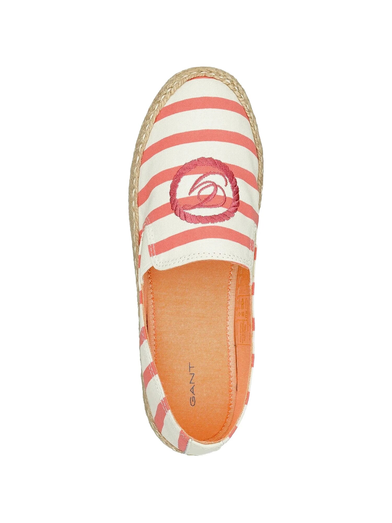 Эспадрильи GANT Striped espadrilles, размер 37, бежевый/белый — фото 1