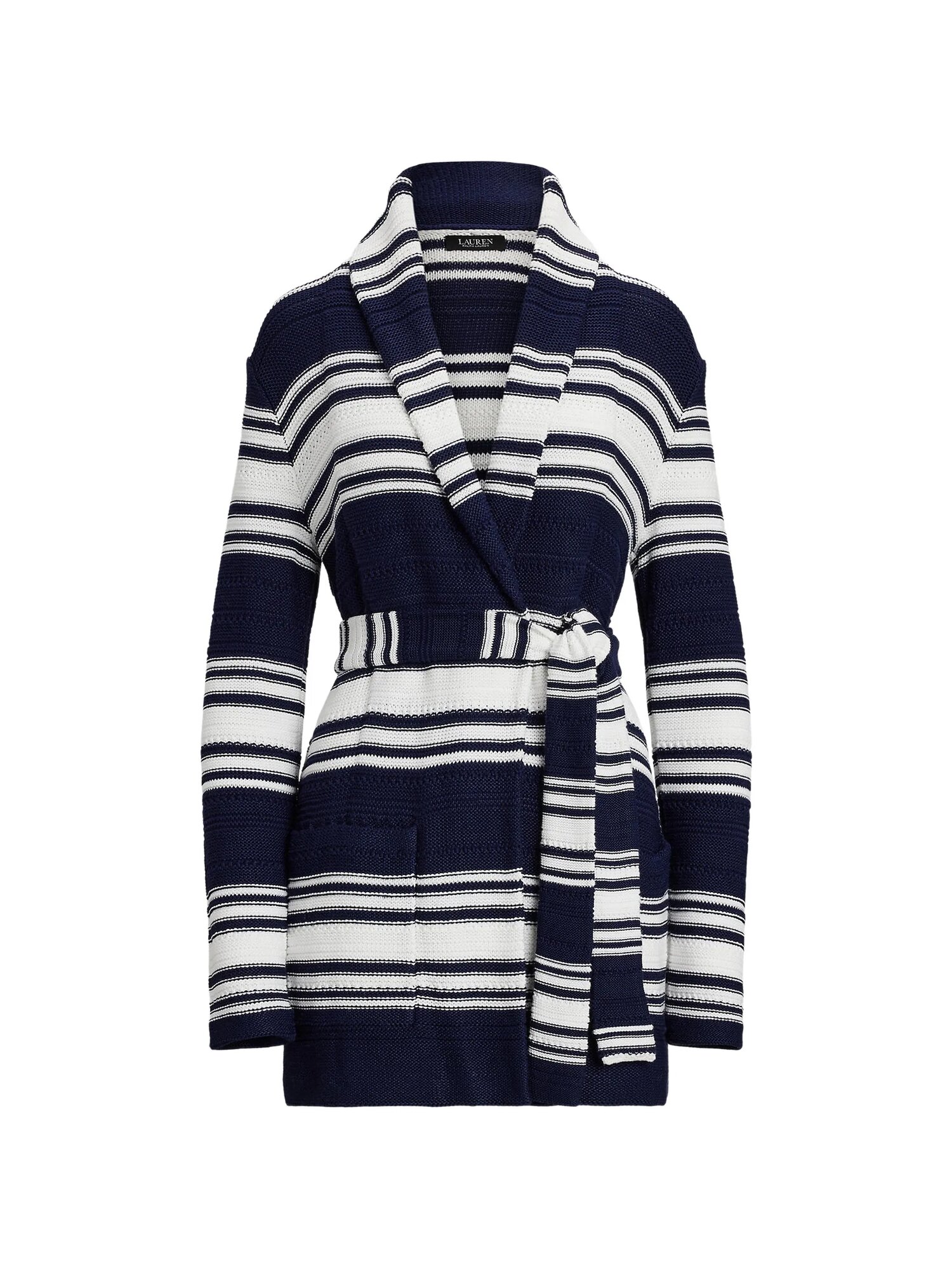Кардиган Striped belted cardigan