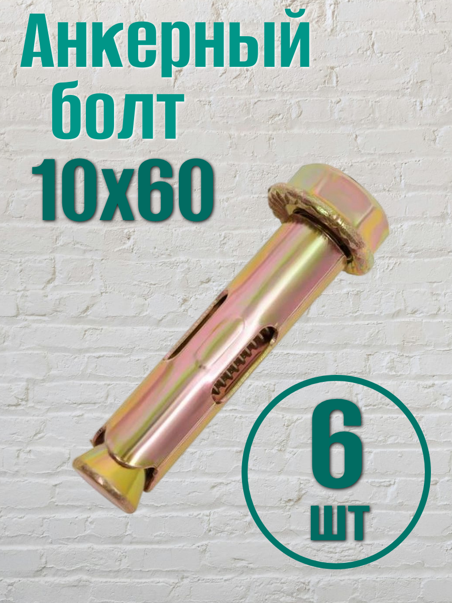 Анкерный болт 10х60 (6 шт)