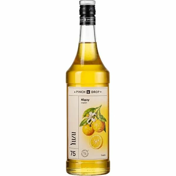 Сироп Юдзу Pinch&Drop стекло 1л D85, H330мм желт.