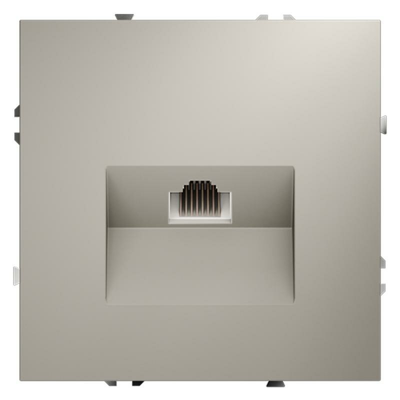 Розетка компьютерная 1-м СП S70 RJ45 кат.6 механизм кашемир Voltum VLS060103
